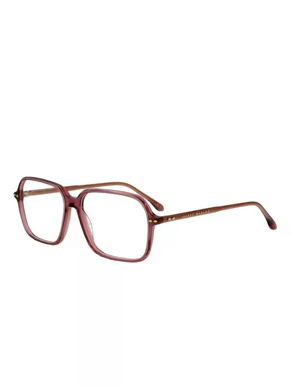 Isabel Marant Amaranth Geometric Square Frame Eyeglasses - Purple