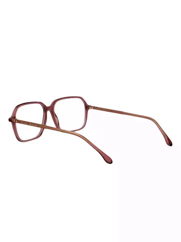 Isabel Marant Amaranth Geometric Square Frame Eyeglasses - Purple