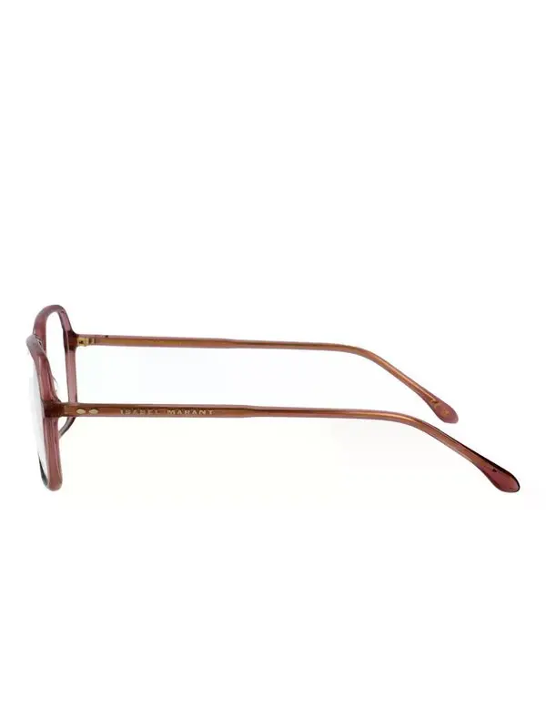 Isabel Marant Amaranth Geometric Square Frame Eyeglasses - Purple