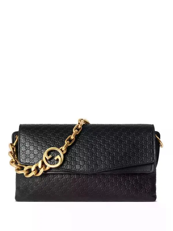 Gucci Embossed Chain Shoulder Bag