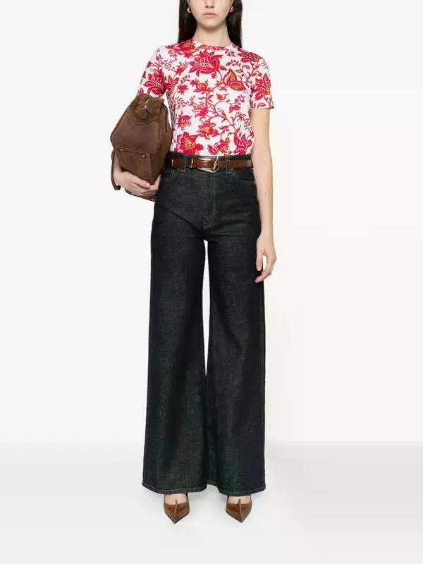 Etro Floral-print T-shirt - White