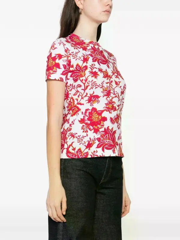 Etro Floral-print T-shirt - White