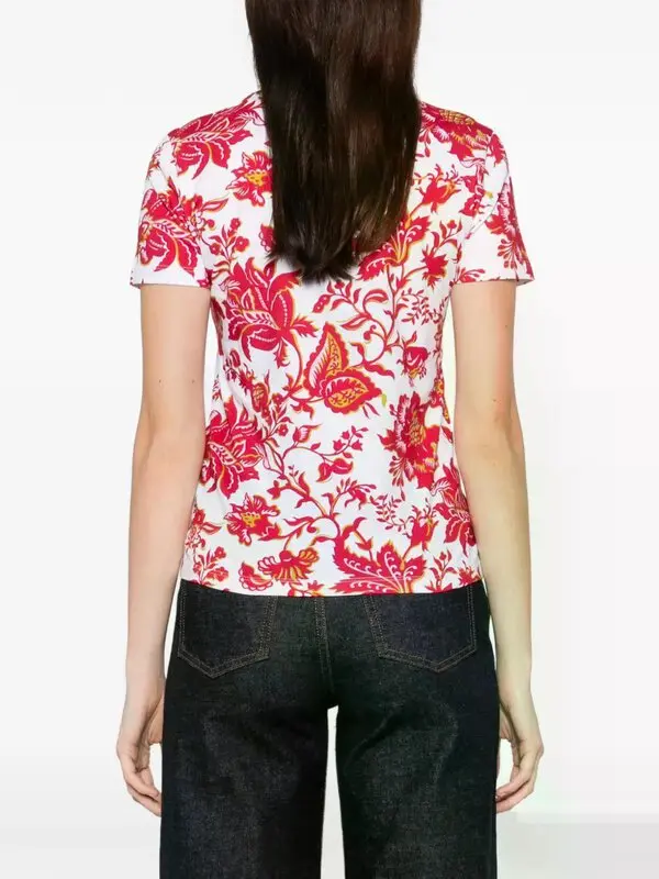 Etro Floral-print T-shirt - White