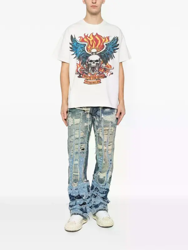 WHO DECIDES WAR Buttoned Jeans