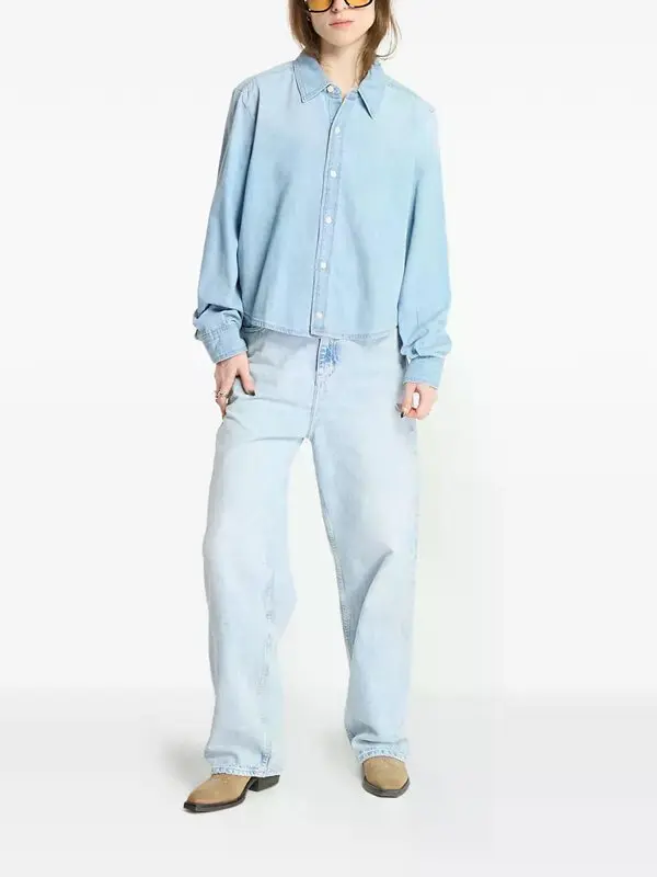 Calvin Klein Long-sleeved Cropped Shirt