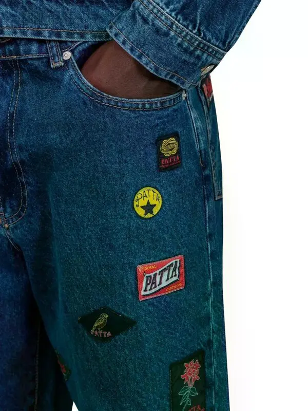 PATTA Patchwork Labelled Trousers