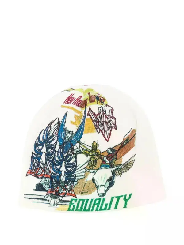 WHO DECIDES WAR Americana Graphic Beanie Hat