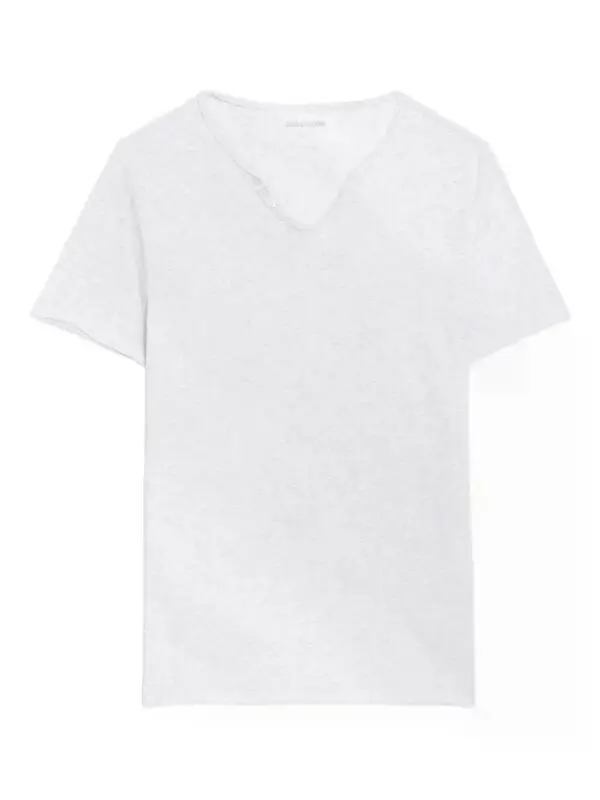 Zadig&Voltaire Monastir Henley T-shirt - Grey
