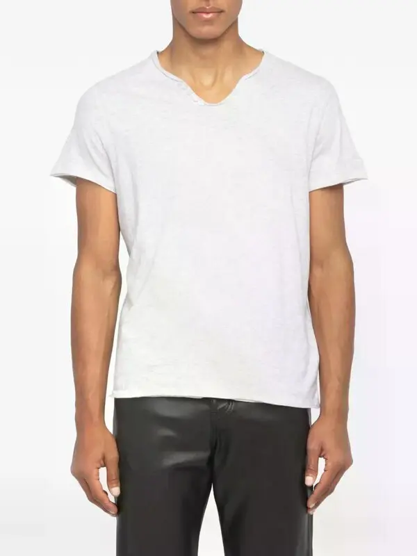 Zadig&Voltaire Monastir Henley T-shirt - Grey
