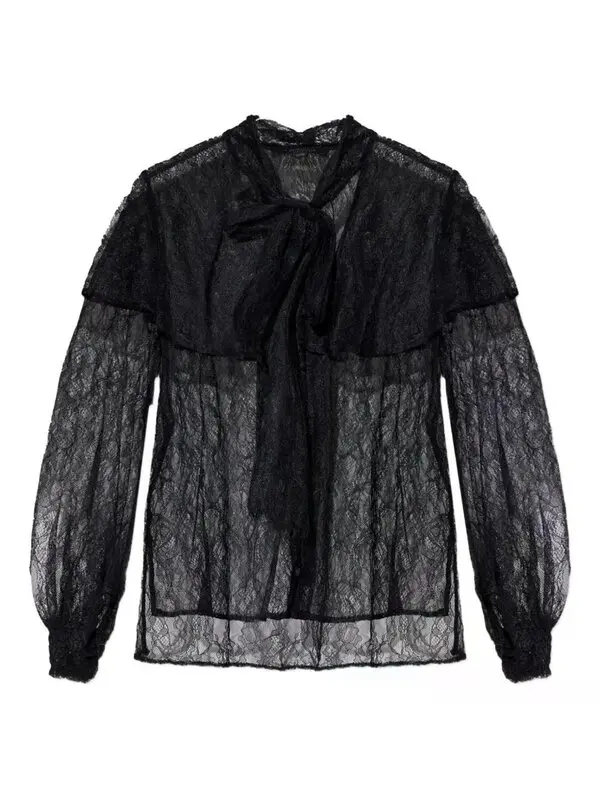 ALLSAINTS Athena Lace Tie Shirt