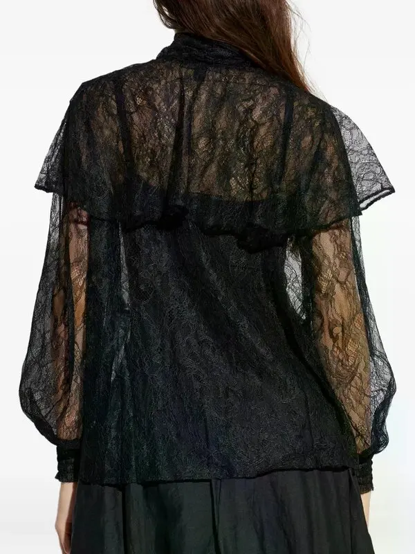 ALLSAINTS Athena Lace Tie Shirt
