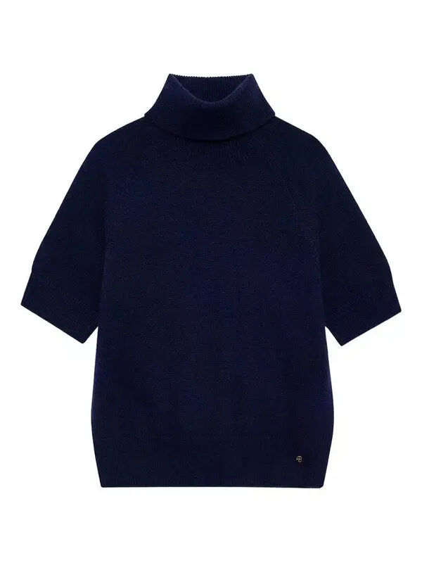 ANINE BING Jackson Turtleneck Short-sleeve Sweater