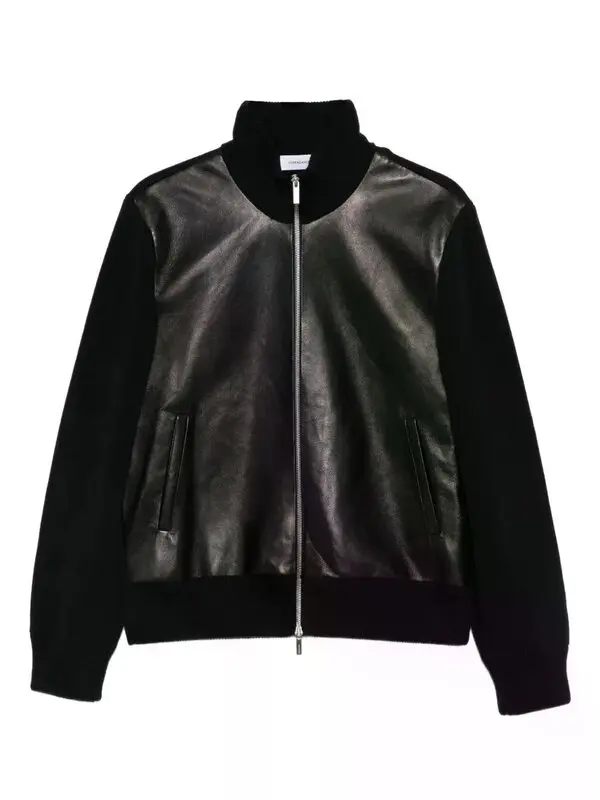 FERRAGAMO Zip-up Bomber Jacket - Black