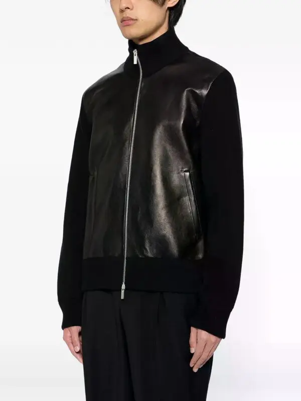 FERRAGAMO Zip-up Bomber Jacket - Black