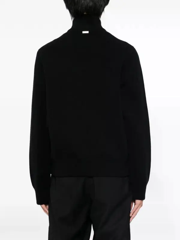 FERRAGAMO Zip-up Bomber Jacket - Black