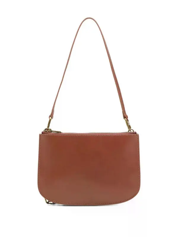 DIESEL® 1dr Twin Embossed Zipped Shoulder Bag - Brown