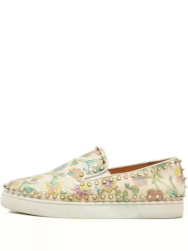 CHRISTIAN LOUBOUTIN Studded Leather Sneakers
