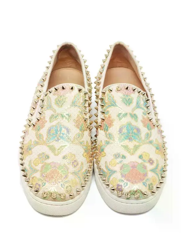 CHRISTIAN LOUBOUTIN Studded Leather Sneakers