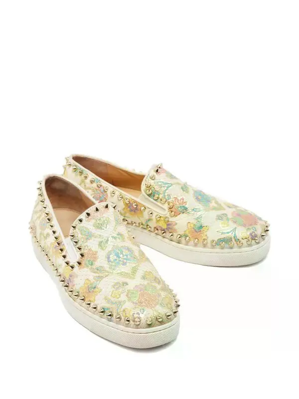 CHRISTIAN LOUBOUTIN Studded Leather Sneakers