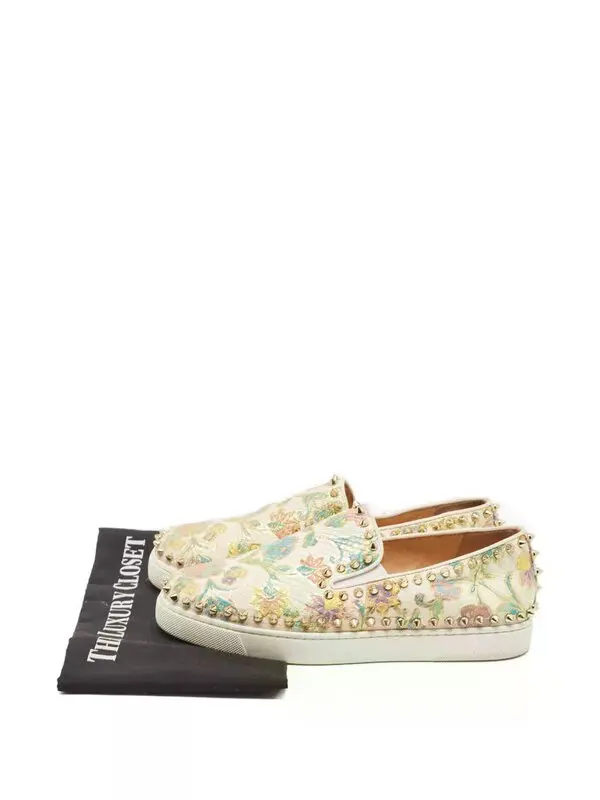CHRISTIAN LOUBOUTIN Studded Leather Sneakers
