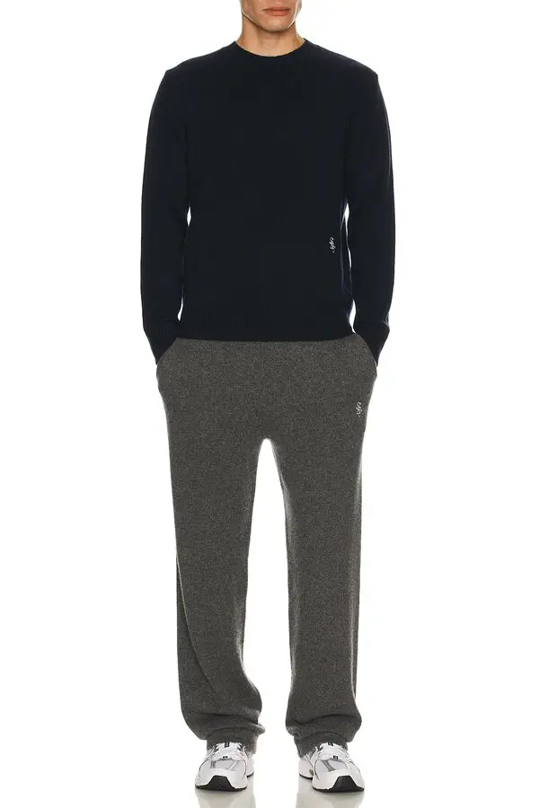 SPORTY & RICH Cashmere Sweater - Dark Navy