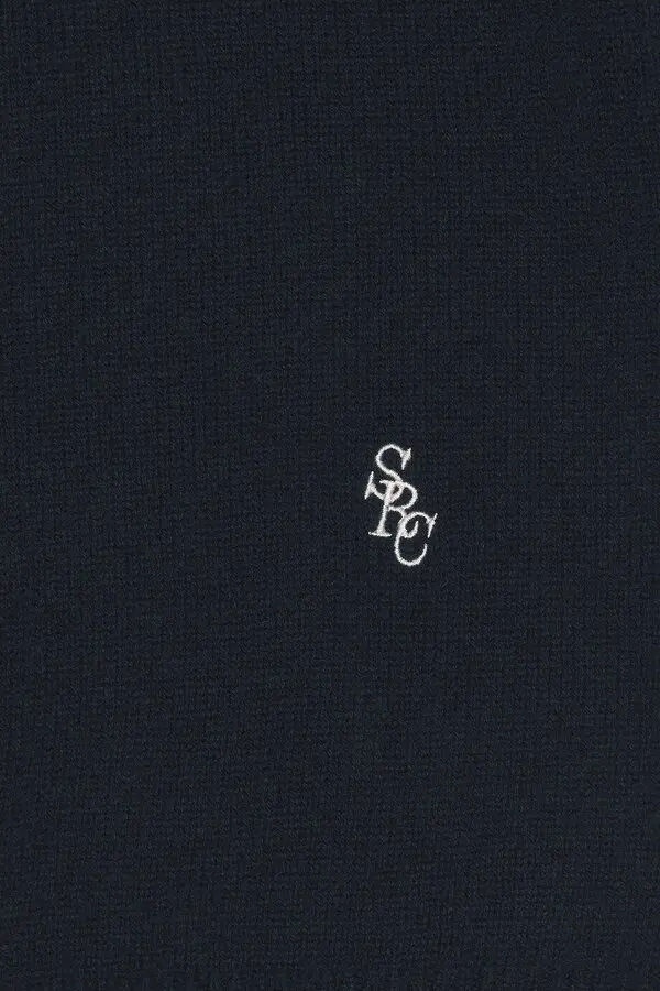 Sporty & Rich Cashmere Sweater - Dark Navy