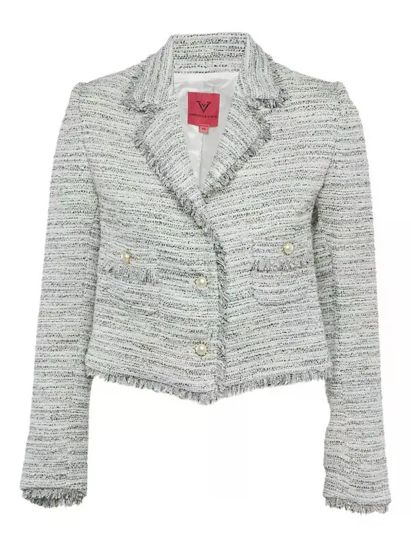 VERONICA VIRTA Button-embellished Tweed Blazer