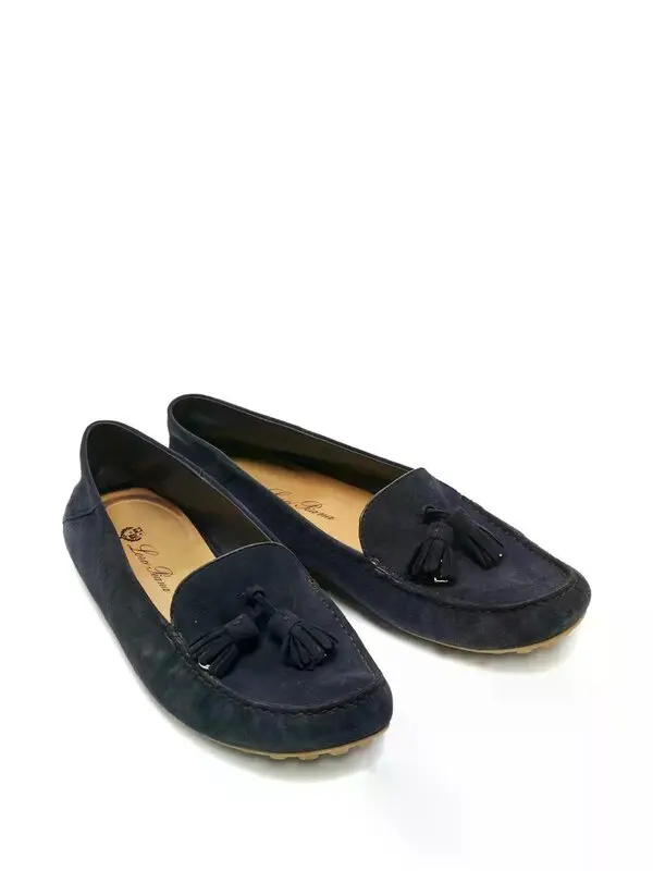 Loro Piana Tassel Suede Loafers