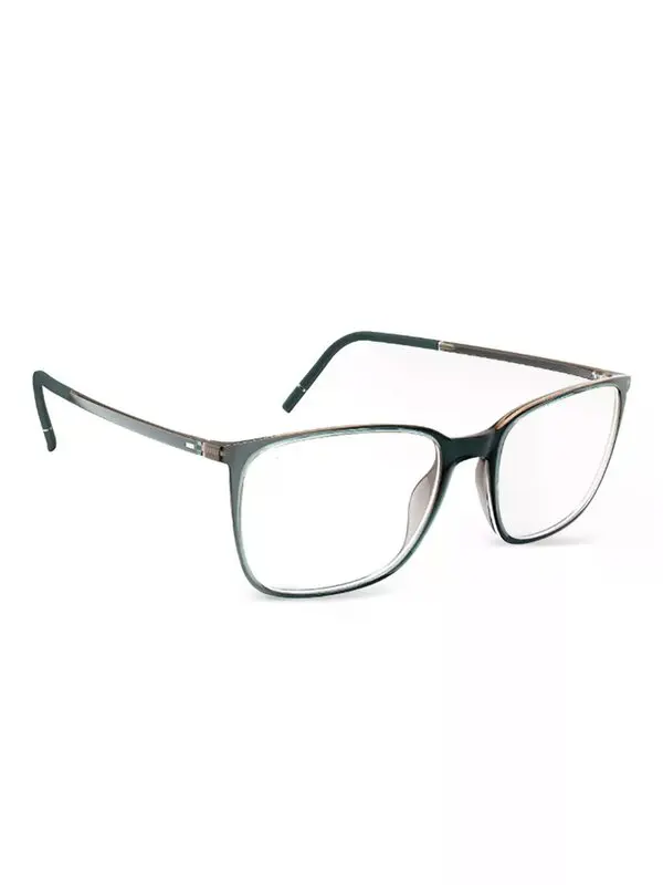 SILHOUETTE Rectangle Frame Eyeglasses - Black