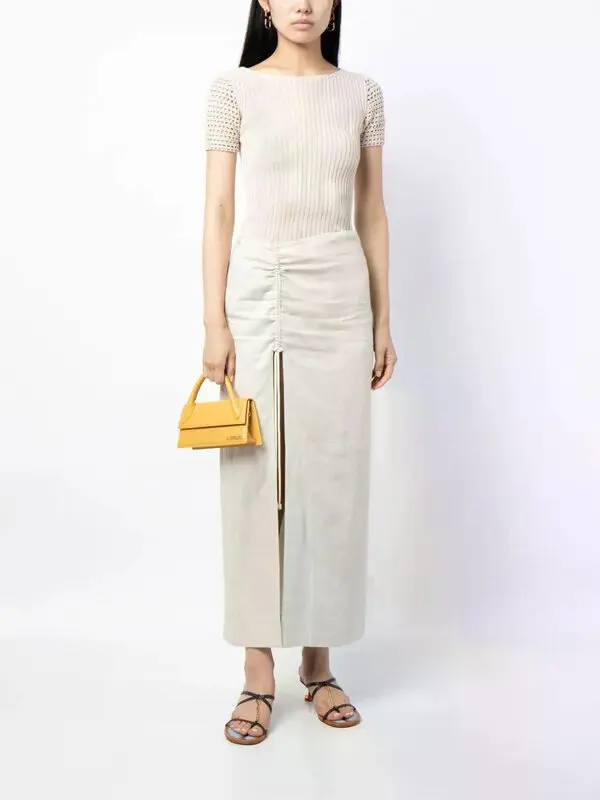 Prada Crochet-detailed Knit Top