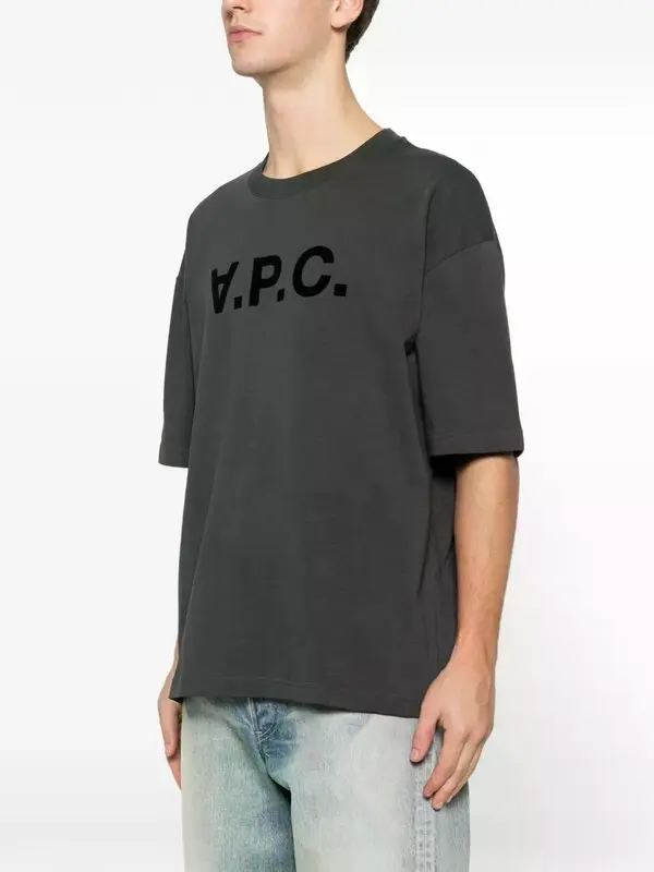 A.p.c. Logo Detail T-shirt - Grey