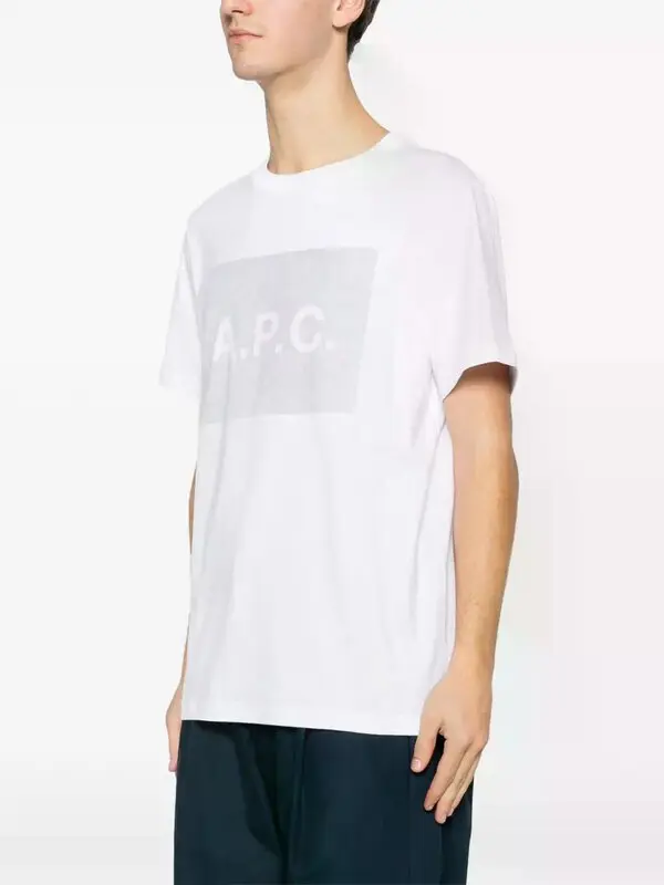 A.p.c. Rectangular-shape-logo T-shirt