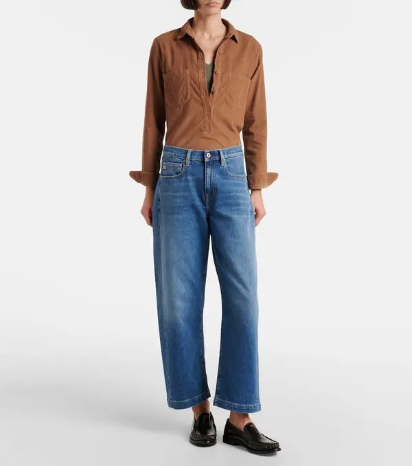 Ag Hattie High-rise Barrel-leg Jeans