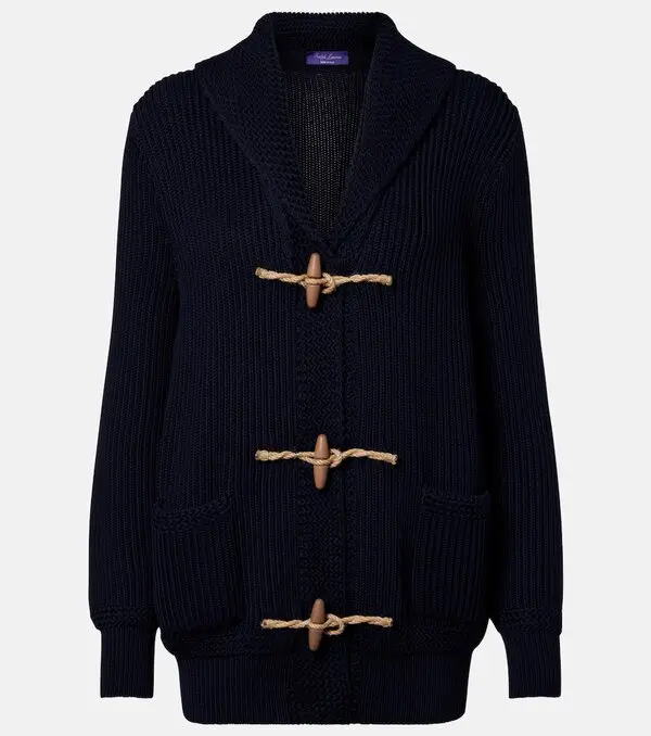 Ralph Lauren Cotton And Silk Cardigan - Black