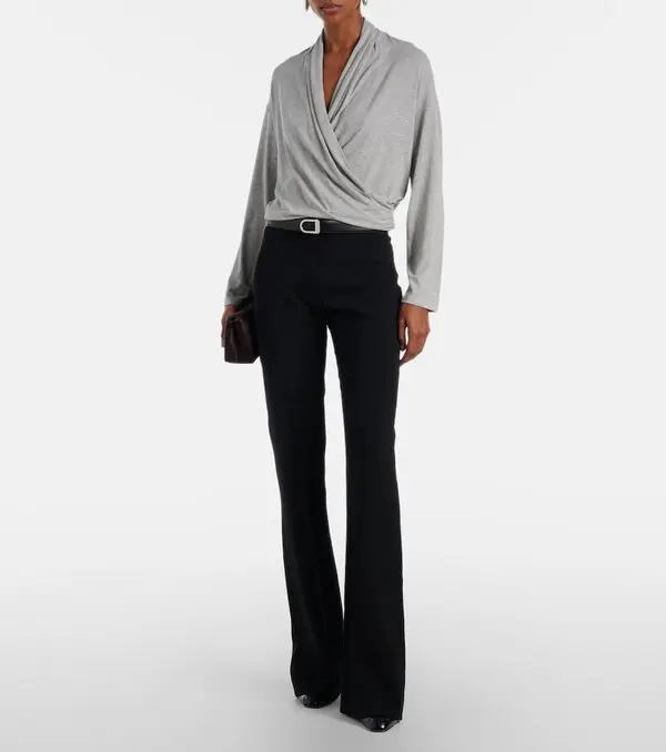 Vince Draped Jersey Top