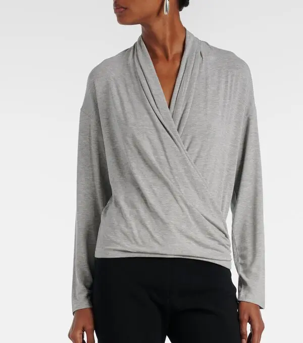 Vince Draped Jersey Top