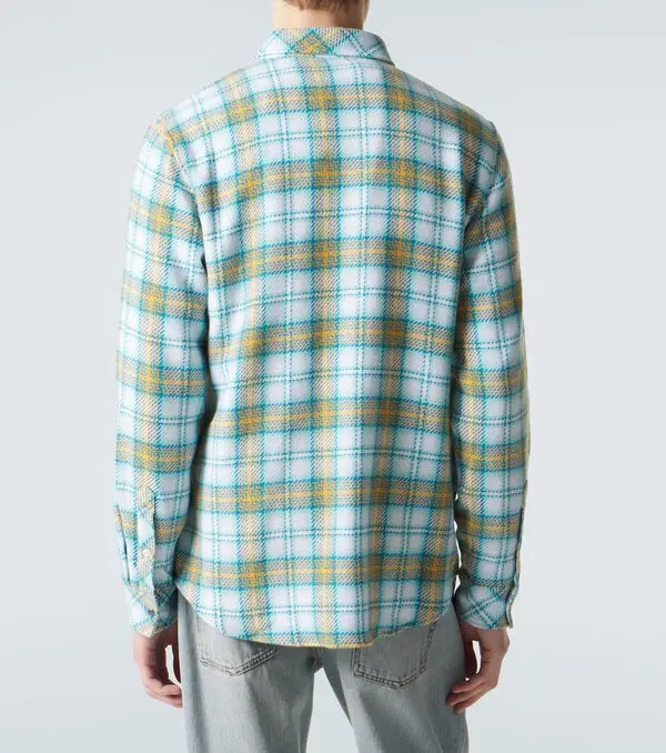 GOD'S TRUE CASHMERE Freedom Cashmere Shirt With Amethyst - Blue