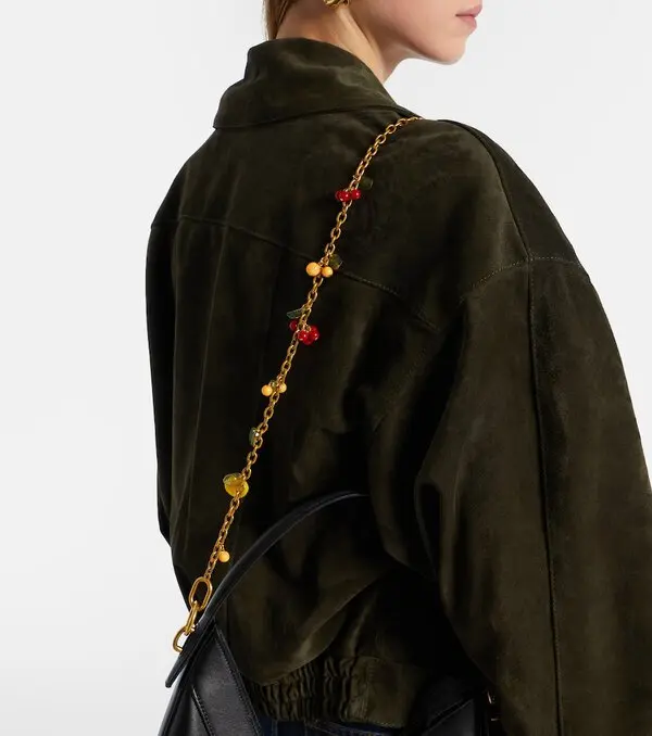 Saint Laurent Cassandre Charm Pendant - Gold
