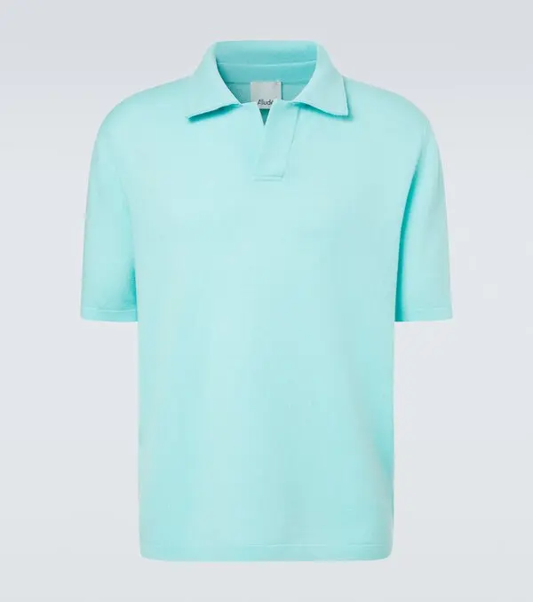 ALLUDE Wool And Cashmere Polo Sweater - Blue