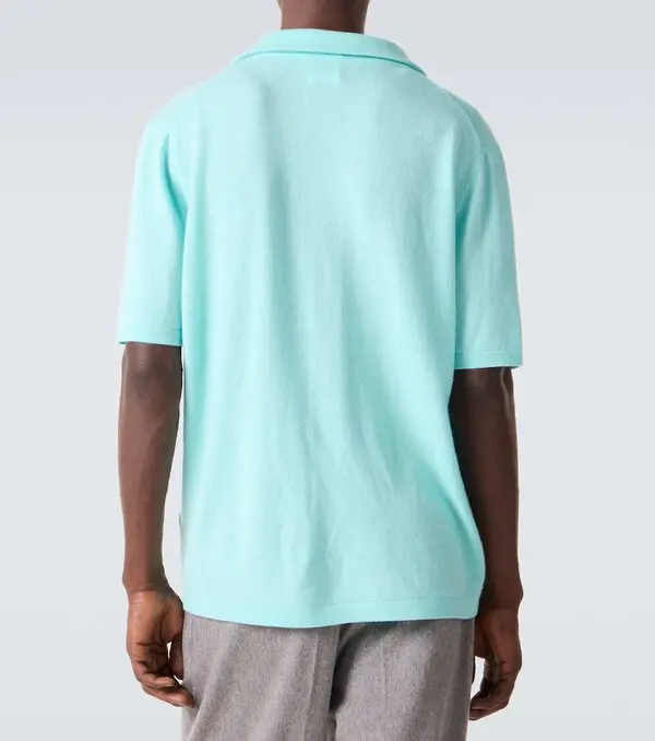 ALLUDE Wool And Cashmere Polo Sweater - Blue