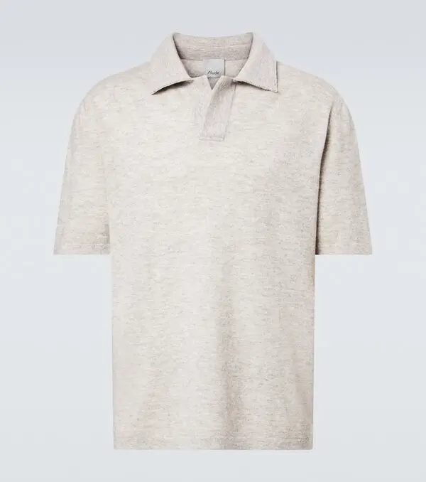 ALLUDE Wool And Cashmere Polo Sweater - Grey