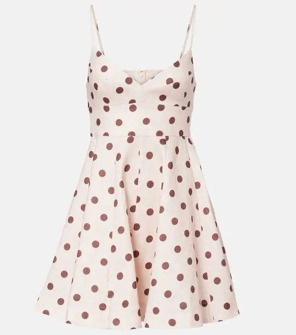 Zimmermann Polka-dot Mini Dress - Pink