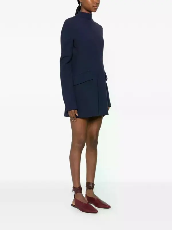 Sportmax Pockets High-neck Mini Dress