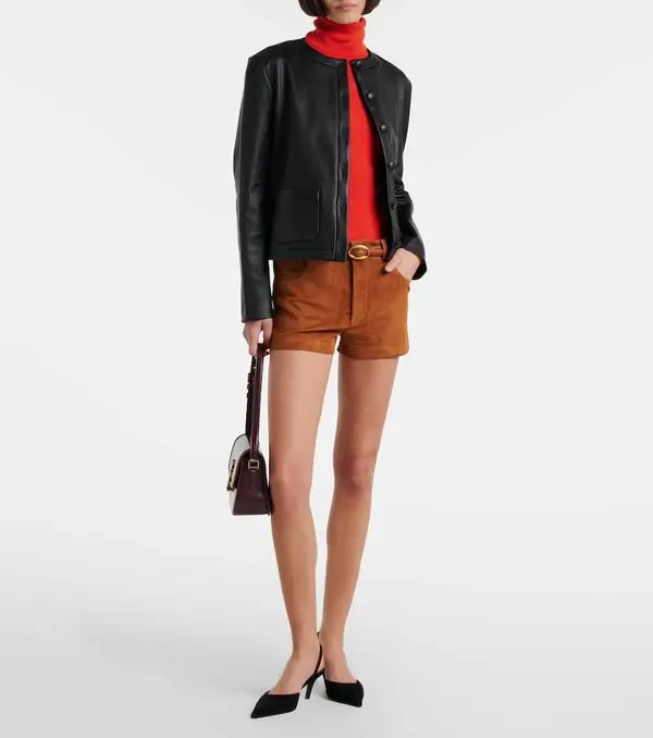 Stouls Roxie Suede Shorts - Brown
