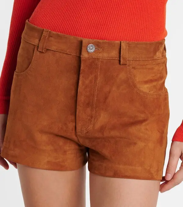 Stouls Roxie Suede Shorts - Brown