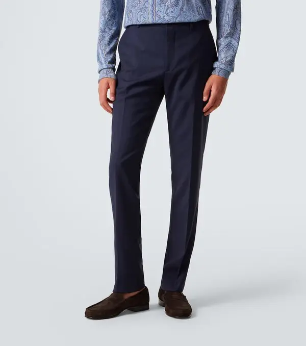 Etro Wool Slim Pants