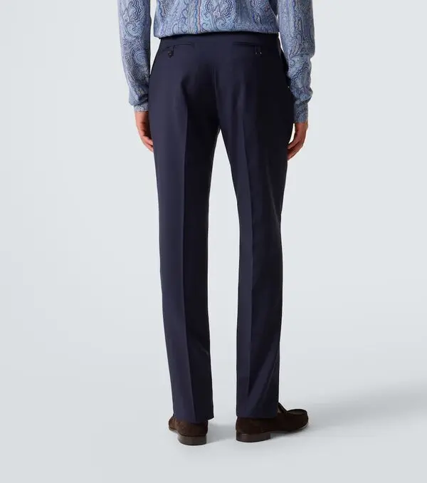 Etro Wool Slim Pants