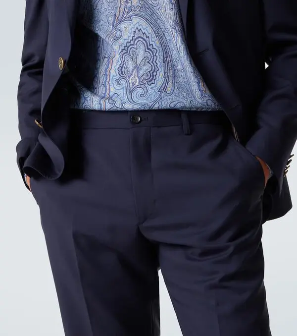 Etro Wool Slim Pants