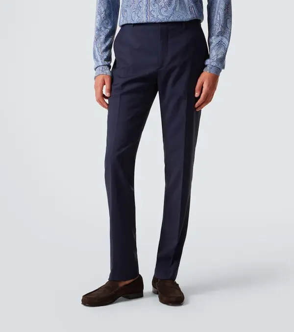 Etro Wool Slim Pants