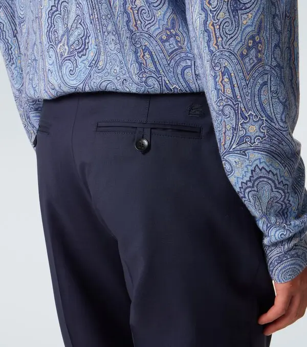 Etro Wool Slim Pants